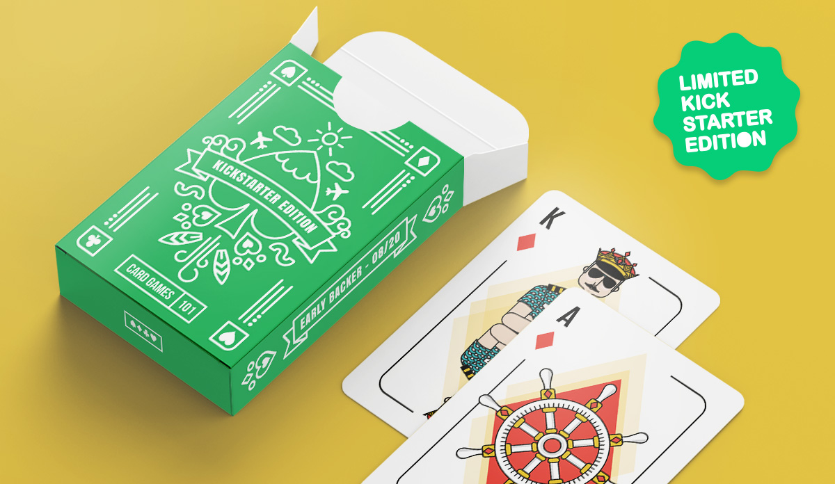 Playing Card Deck - Green - Limited Edition - CardGames101